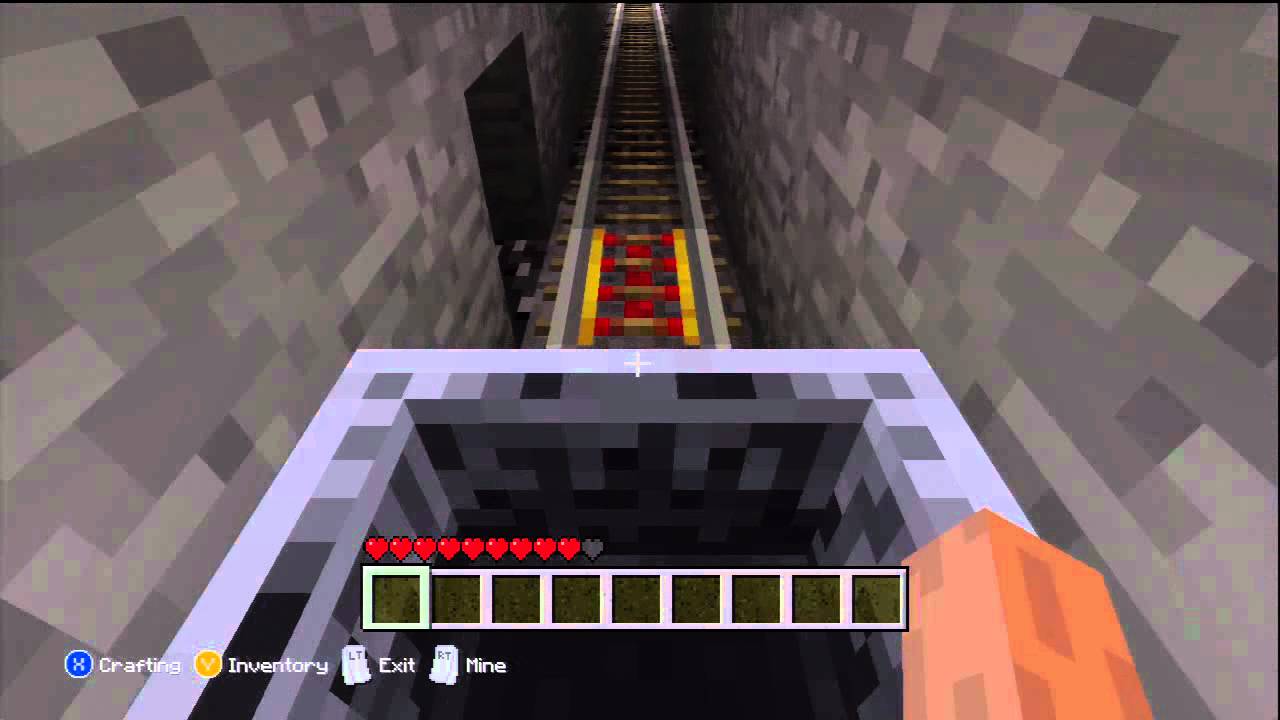 Minecraft Xbox 360 - Commentary - Getting On a Rail Achievement. - YouTube