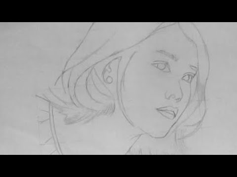 How to draw a beautiful girl/ outline tutorial for beginners/ how to ...