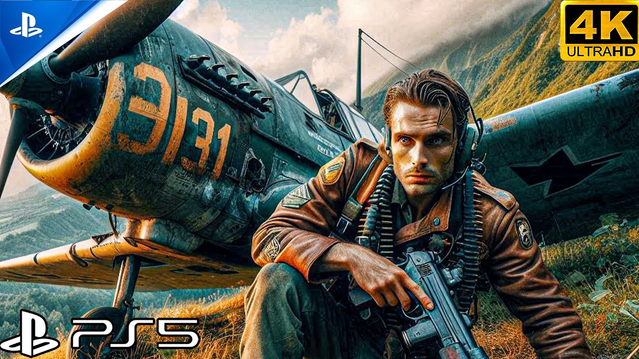 AIR BOMBING ON JAPANESE WARSHIPS (PS5) Realistic ULTRA Graphics ...