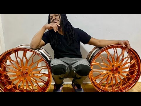 PICKING UP MY TRIPLE ROSE GOLD 22'' RUCCIS REDIPPED BY PC CUSTOMIZING ...