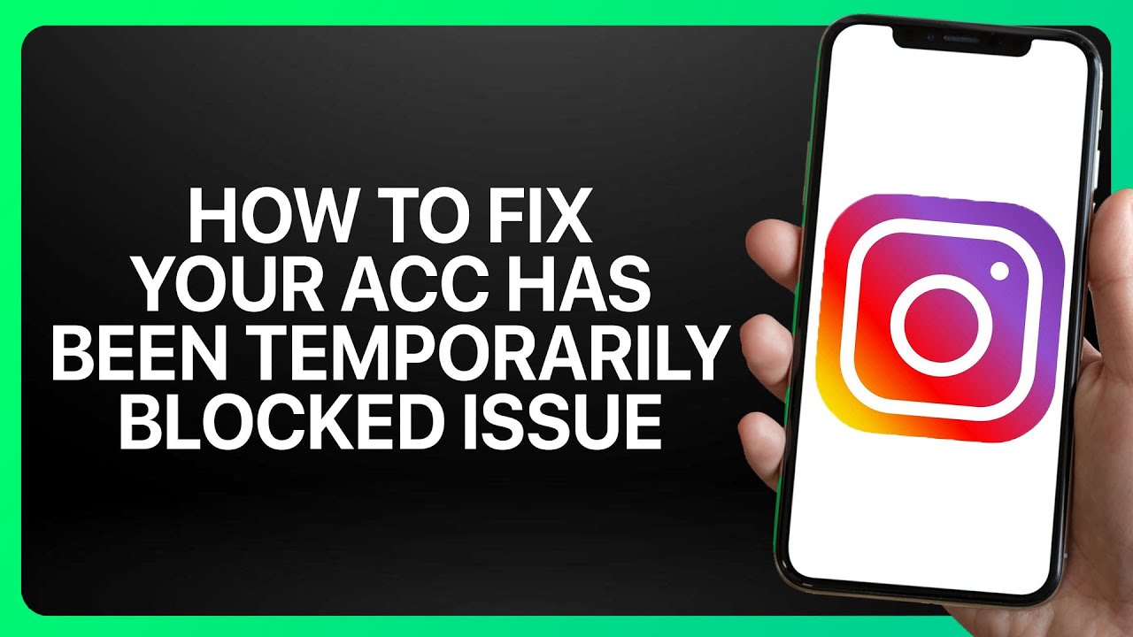 How To Fix Your Account Has Been Temporarily Blocked Issue On Instagram ...