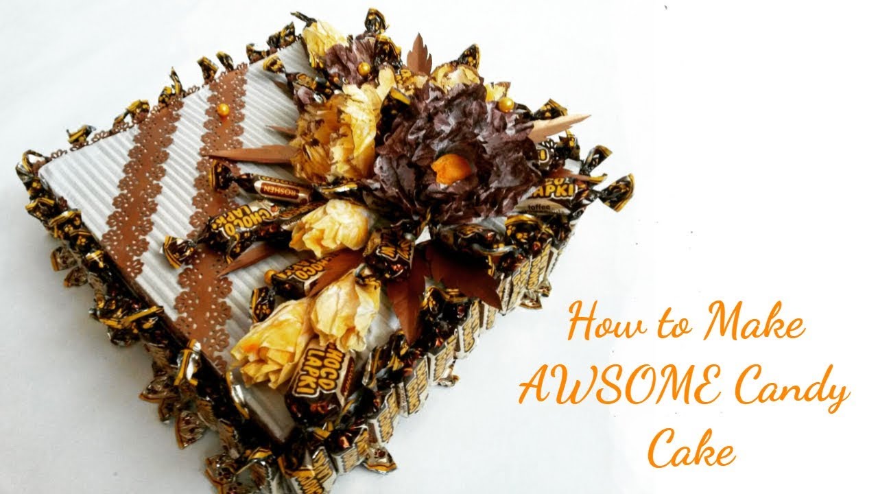 How to Make AWSOME Candy Cake - YouTube