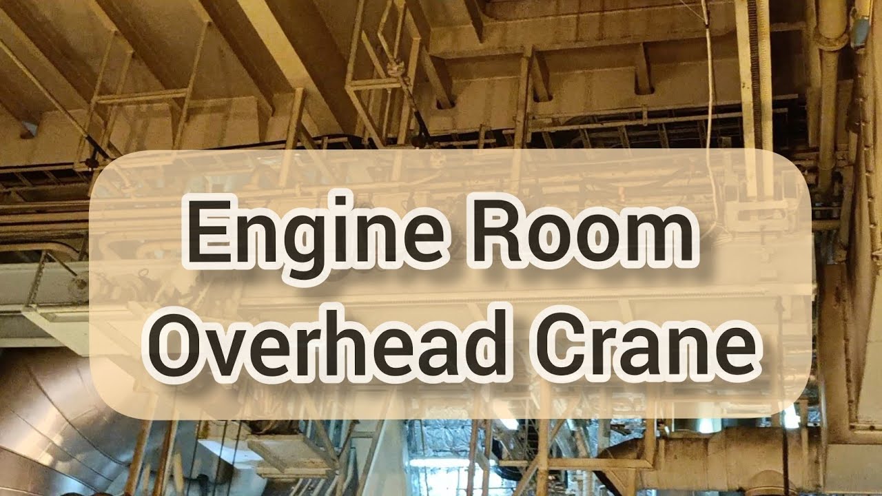 Engine Room Overhead Crane - YouTube