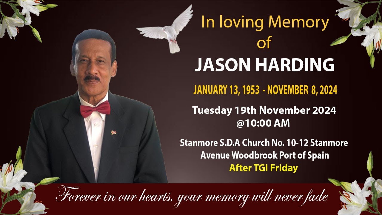 In Loving Memory of Jason Harding Live Stream Tuesday 19, November 2024 ...