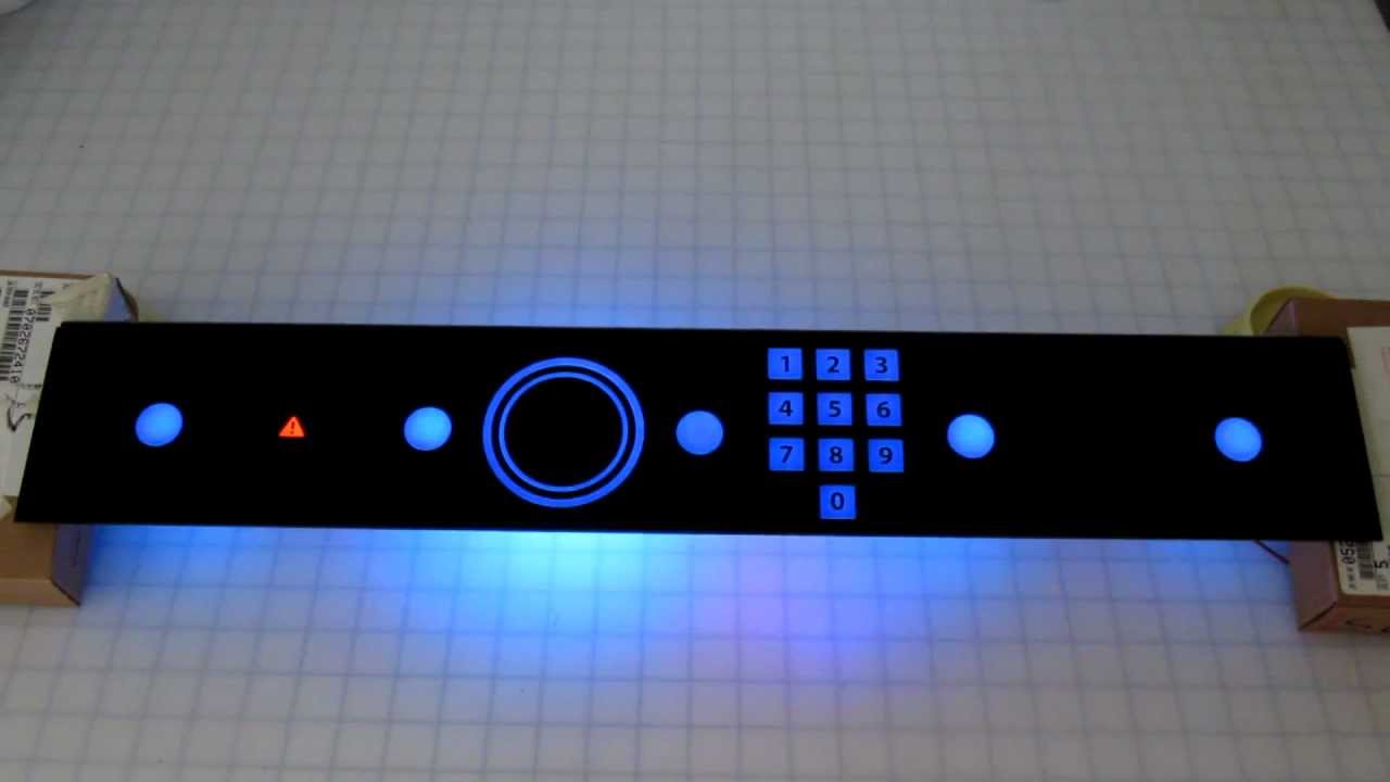 USB Capacitive Touch Interface with Dead Front Glass Overlay, Selective ...