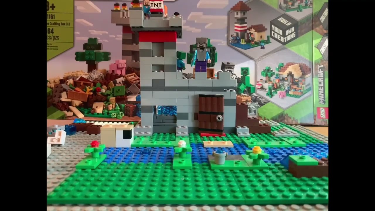 Minecraft lego tower takedown (satisfying) - YouTube