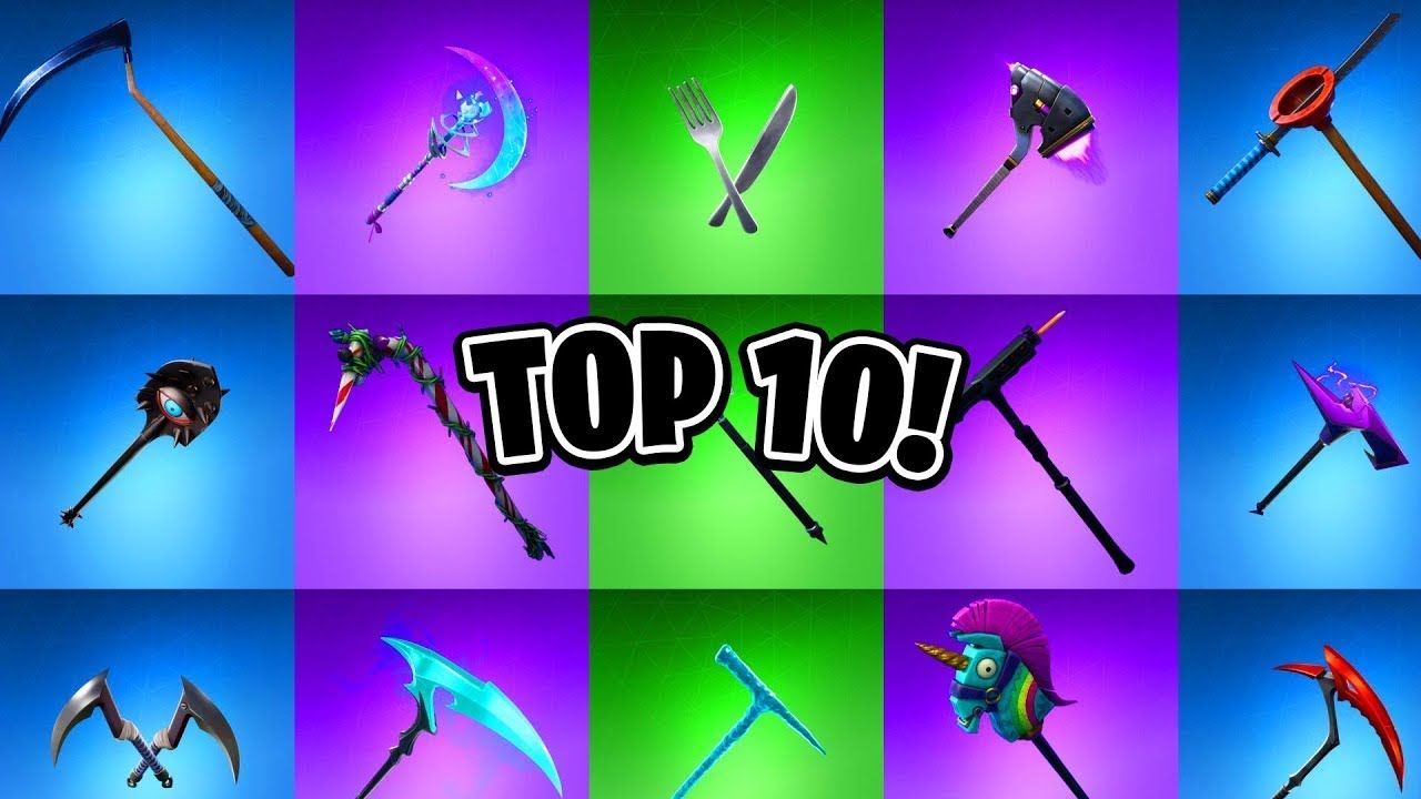 Top 10 Sweety pickaxe (Fortnite) - YouTube