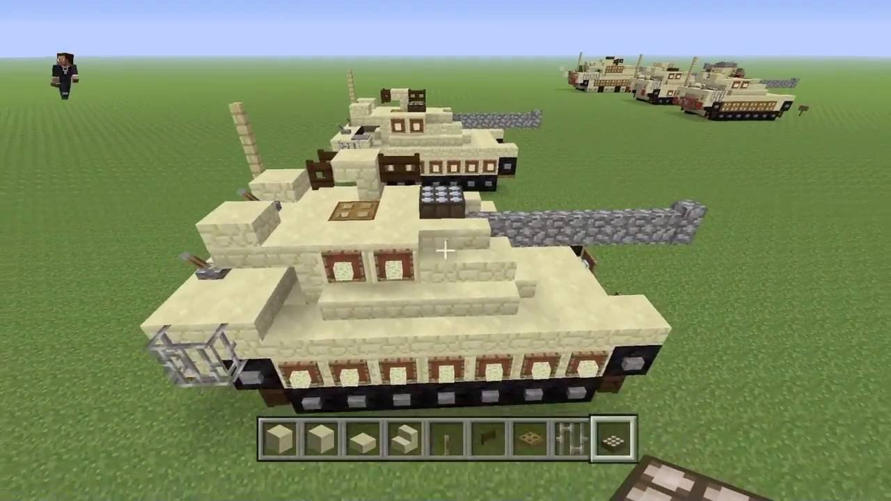 Minecraft M1 Abrams Tank Tutorial - YouTube