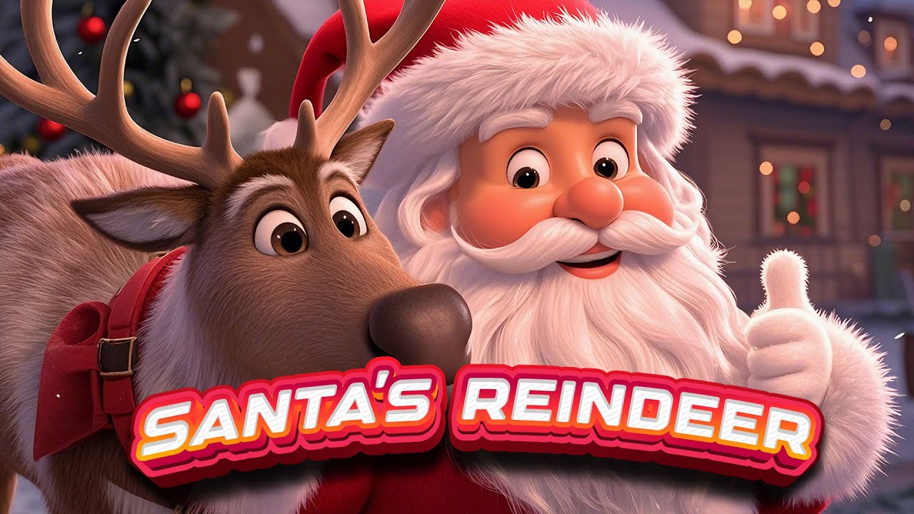 Santa's Reindeer - A Magical Christmas Adventure | Learn the Names of ...