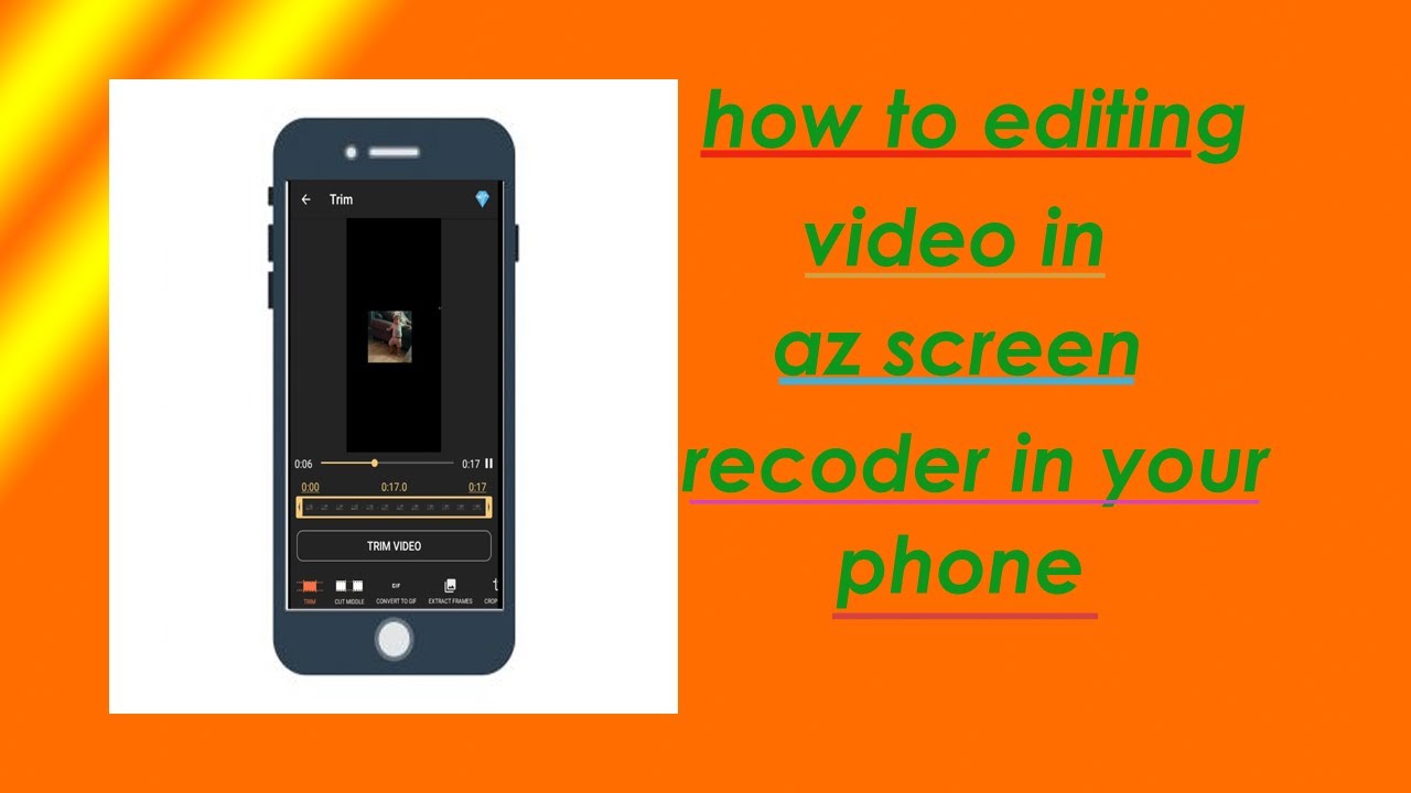how to editing video in az sceer recoder in your phone//कैसे विडियो ...