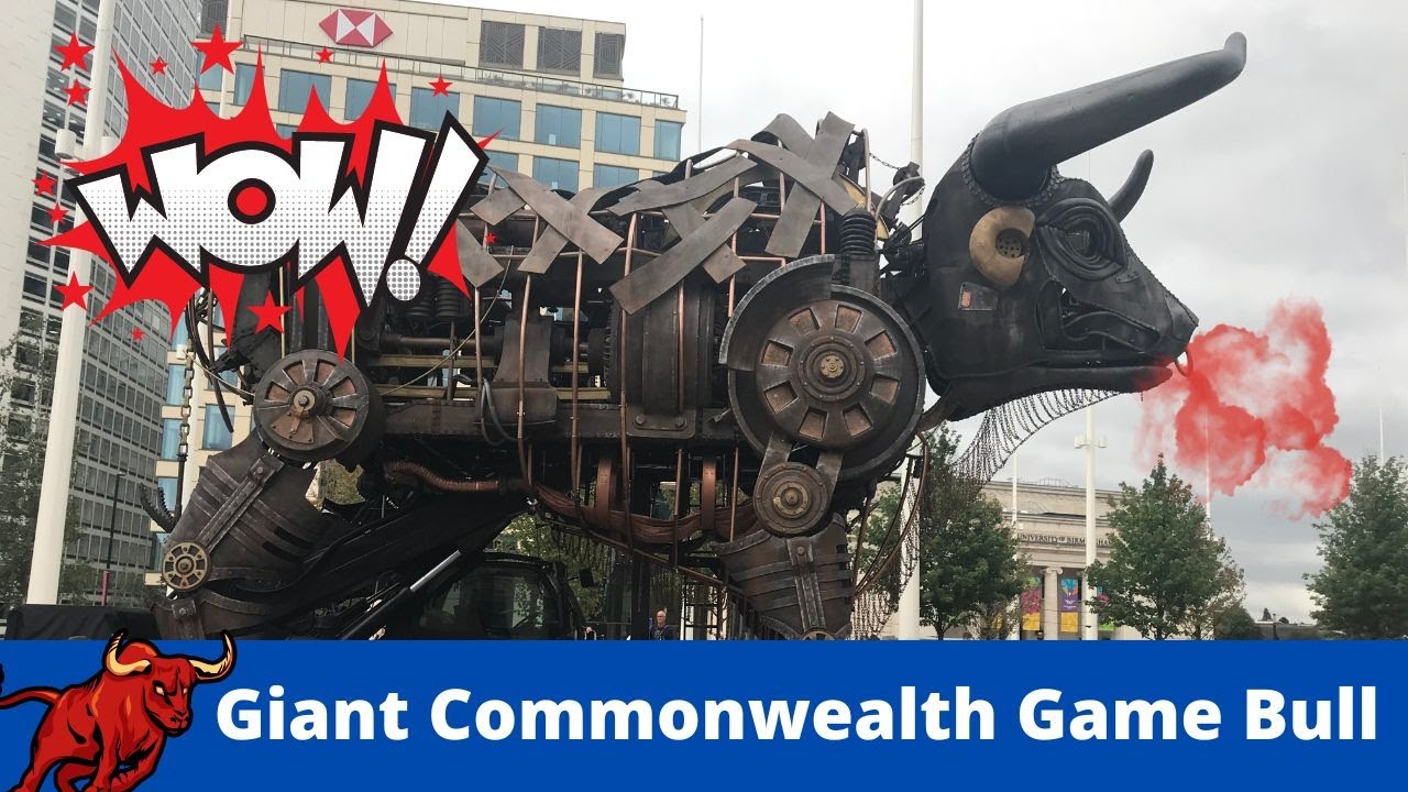 Meet the Giant Bull Commonwealth Game 2022 Centenary Square Birmingham ...