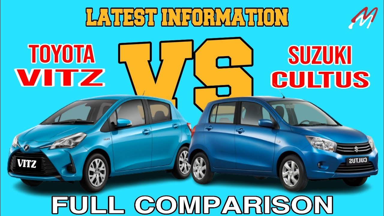 Toyota VITZ vs suzuki CULTUS - cars full comparison @MotorsMatter1 ...