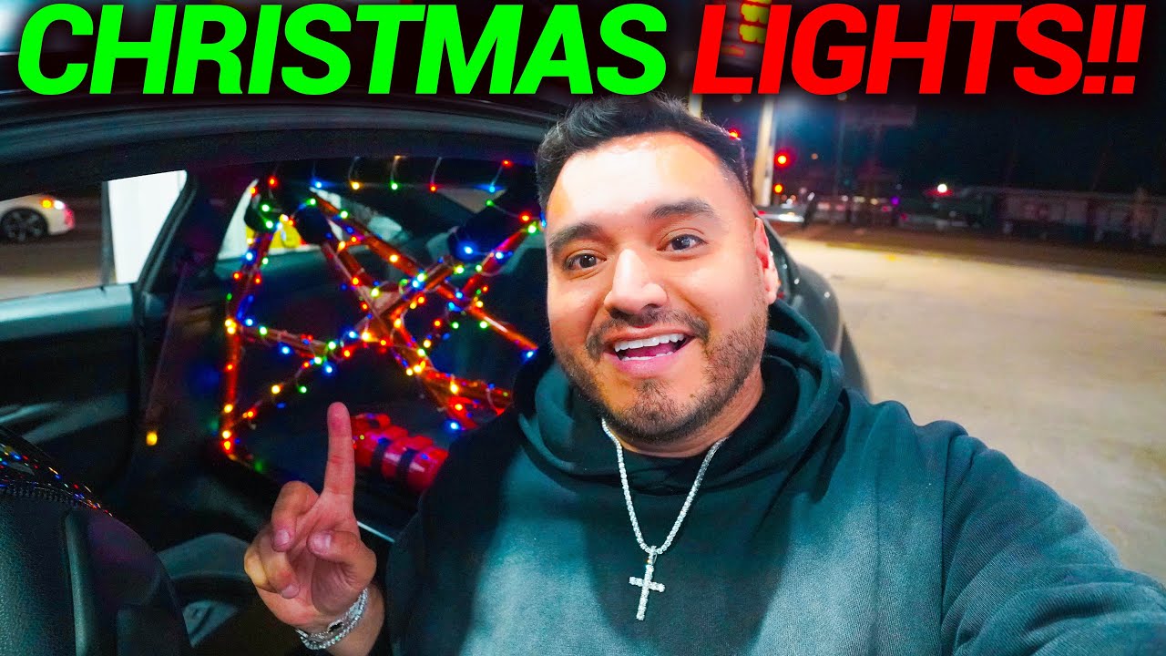 CHRISTMAS LIGHTS ON MY BMW M4!! Vlogmas Pt.7 - YouTube