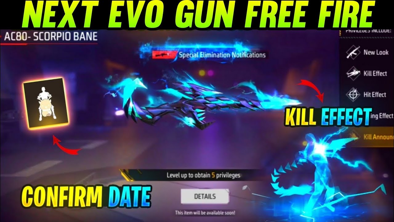NEW EVO GUN SKIN FREE FIRE | EVO GUN SKIN - FULL DETAILS | EVO FIST ...