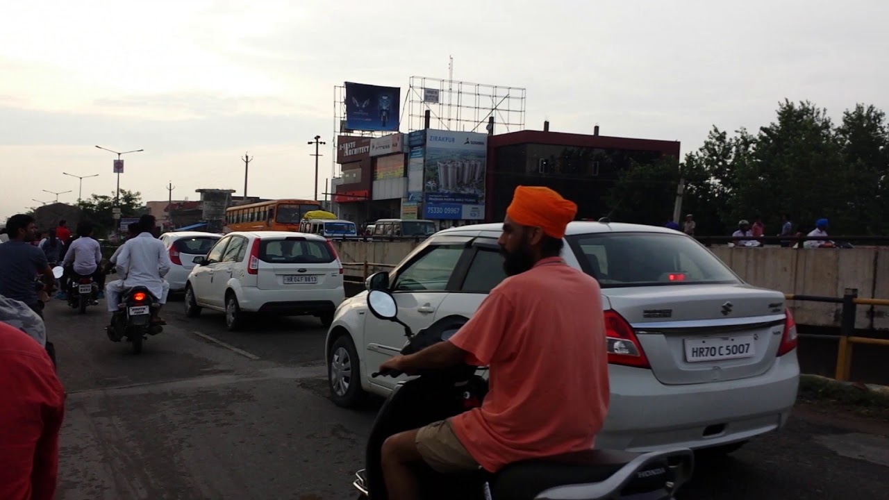 Flood in tangri river ambala cantt. - YouTube