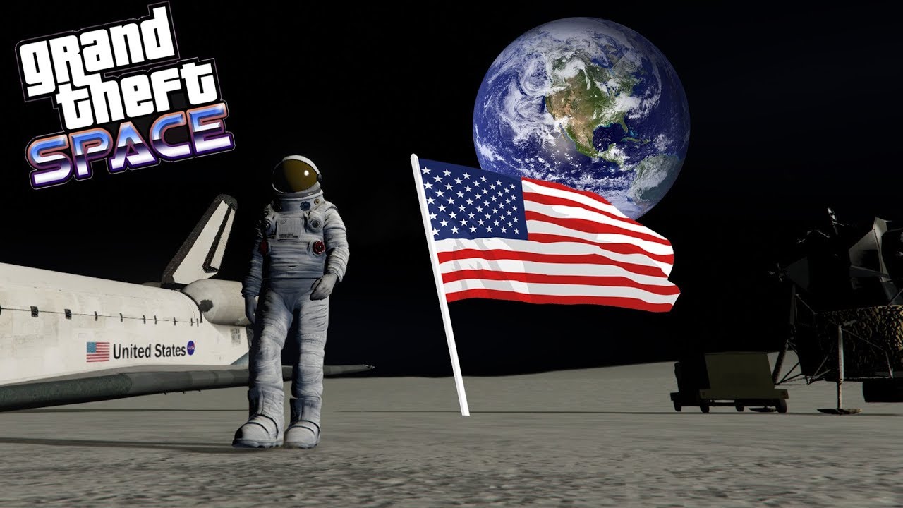 GTA V SPACE MOD - CONQUISTO LA LUNA !! - ElChurches - YouTube