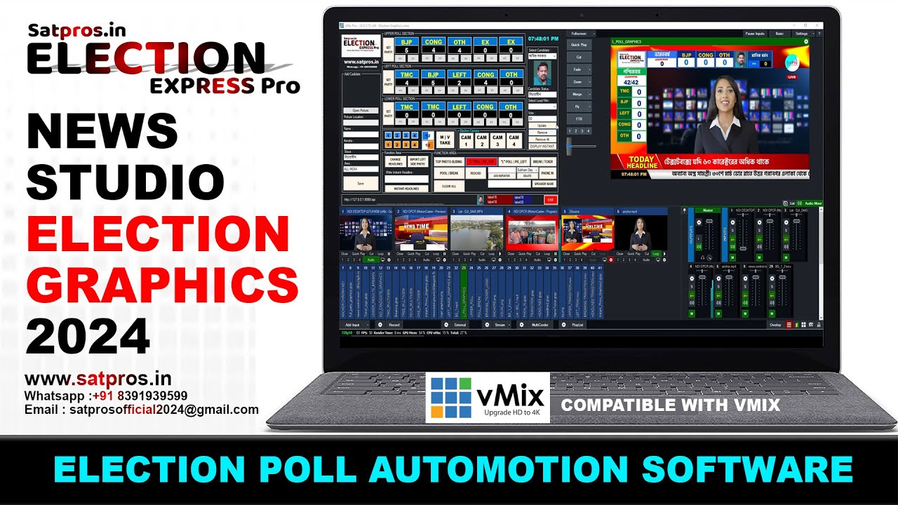 Election Poll System | Election Poll Graphics | Election Express Pro ...
