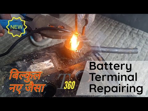Battery Terminal Repair | How to make new battery terminal easily and ...