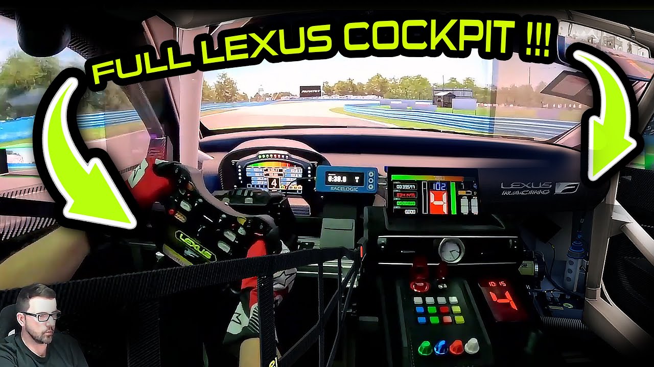 I built a FULL LEXUS RCF GT3 Cockpit REPLICA !!! - YouTube