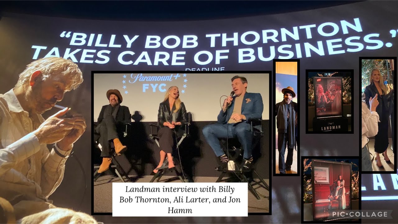 Landman cast interview with Billy Bob Thornton, Ali Larter, and Jon ...
