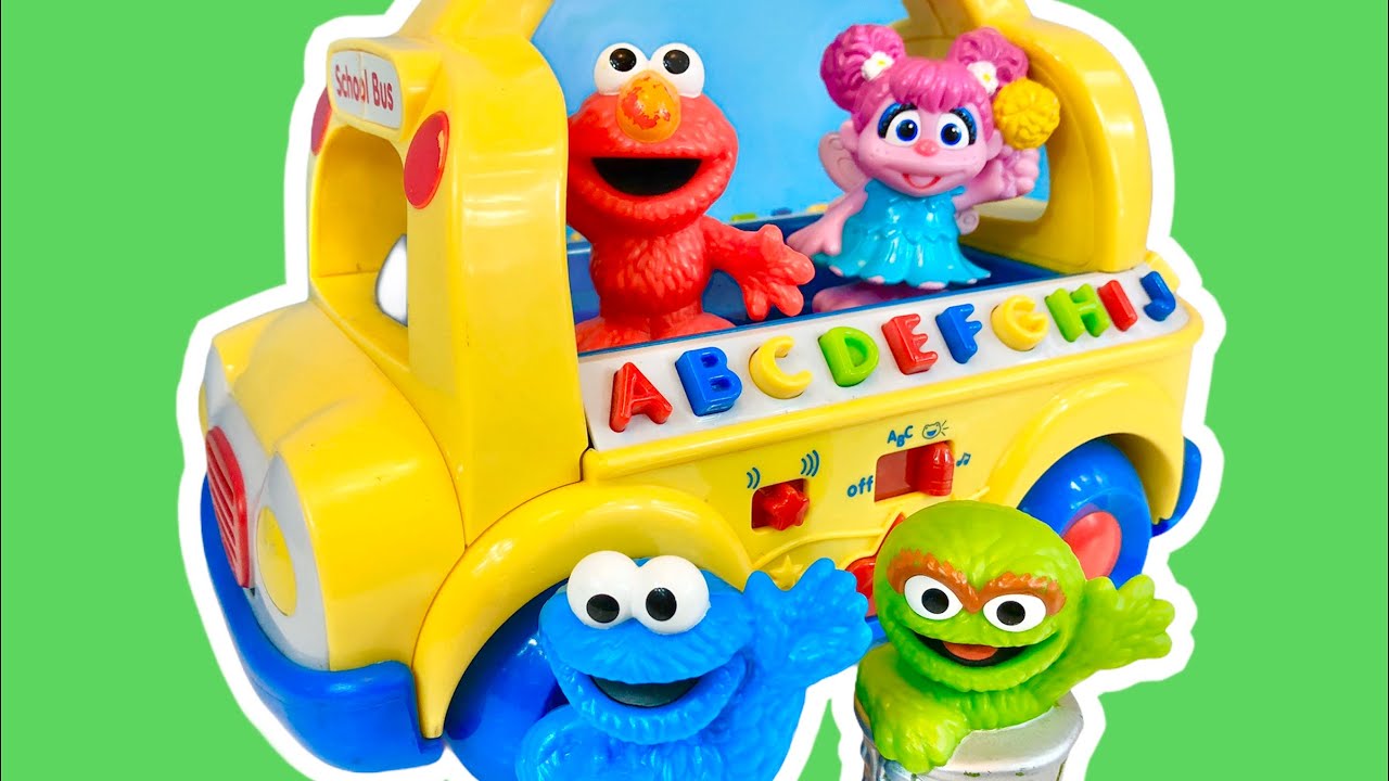 Sesame Street ABC Alphabet SCHOOL BUS Learning Letter Sounds - YouTube