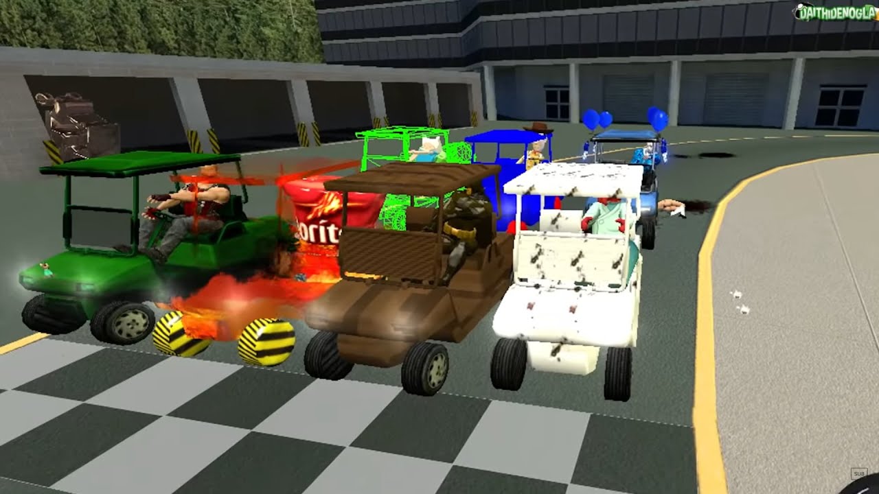 Nogla competes to be Gmod Golf Kart Champion - YouTube