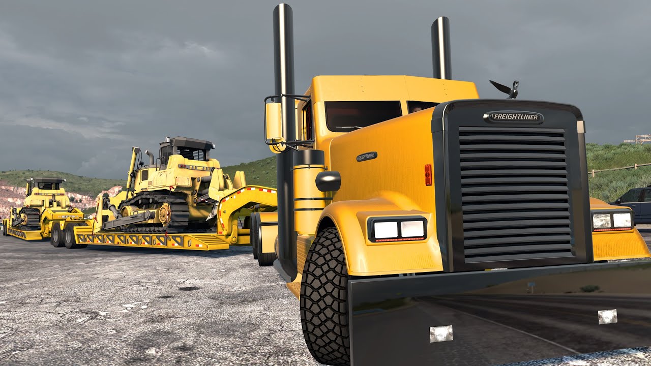 American Truck Simulator - Freightliner FLC Custom(Hauling 80,000lb ...