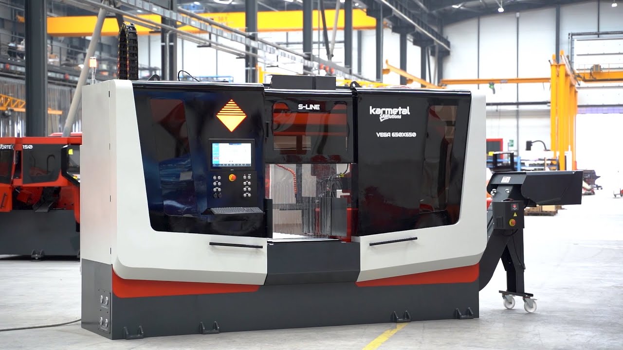 High Performance Band Saw Machine - Vega S-Line 650x650 - YouTube