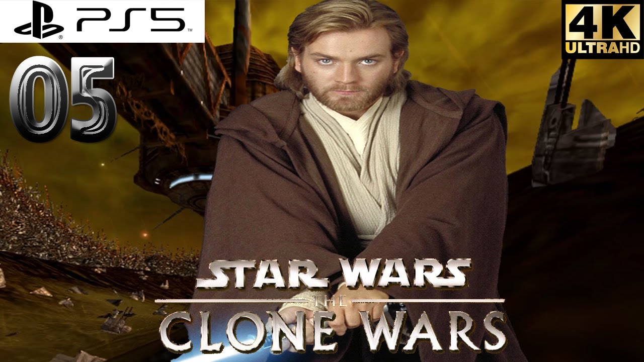 Star Wars: The Clone Wars (2002) Let's Play 5 Scrap Yard Pursuit (PS5 ...