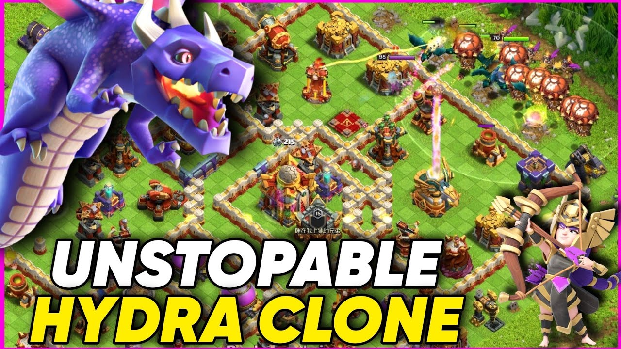 HYDRA CLONE is The EASIEST AIR ATTACK STRATEGY in CLASH OF CLANS | TH16 ...