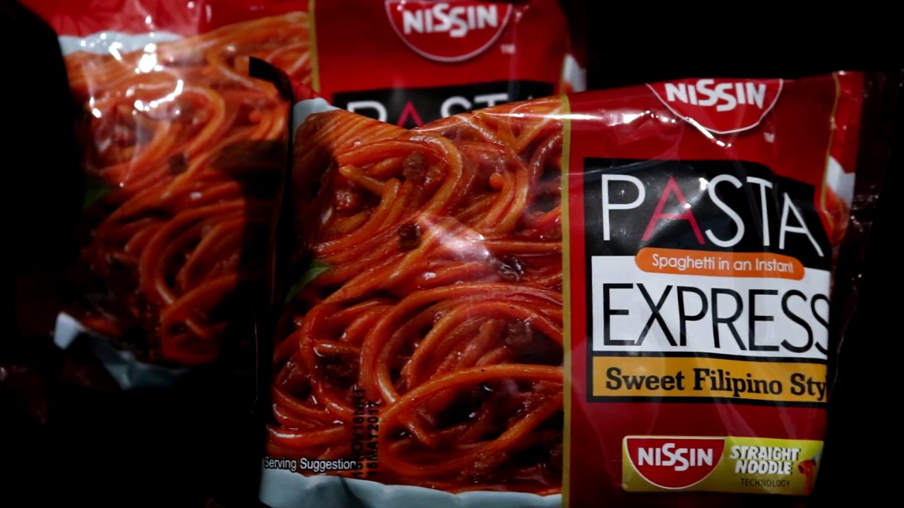 Nissin Pasta Express Sweet Filipino Style - YouTube