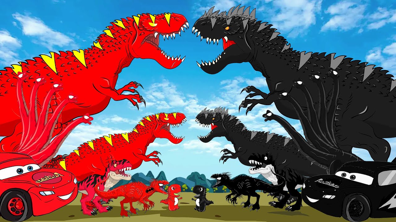 Dinosaur Epic Fight: Red T Rex Vs Black T Rex: Who Comes Out on Top ...