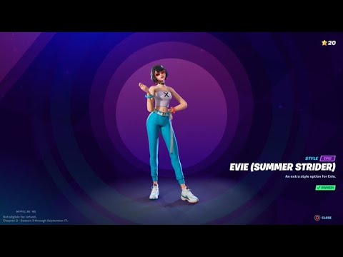 The NEW Summer Strider Style For Evie!! (Fortnite Season 3) - YouTube