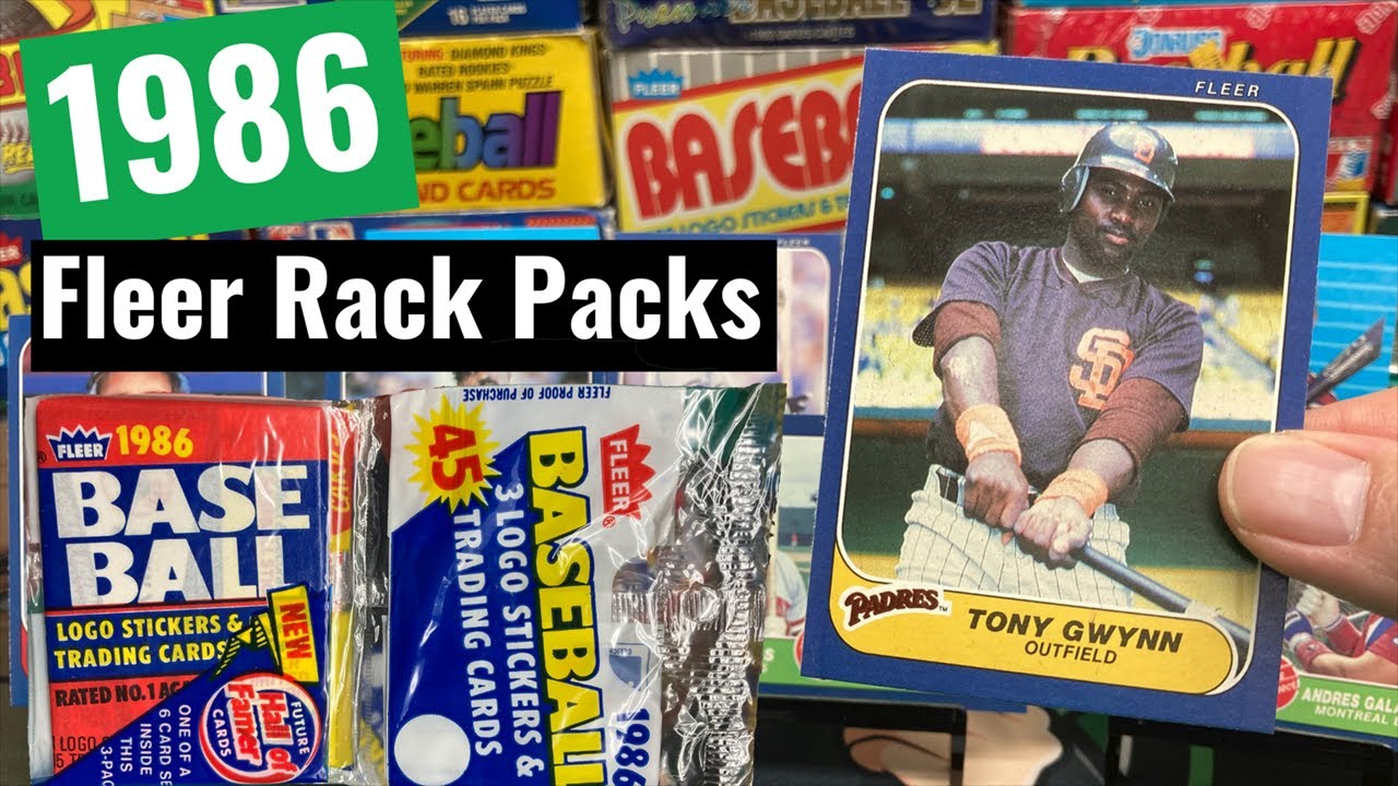 1986 Fleer Baseball Rack Packs - Canseco Rookie??? - YouTube