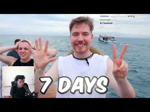ImDontai Reacts To MrBeast 7 Days Stranded At Sea