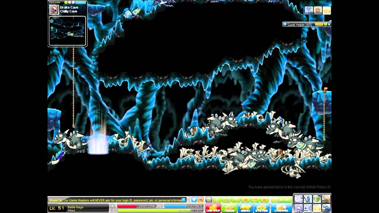 Maplestory Ice and Dark Drakes 51-57 - YouTube