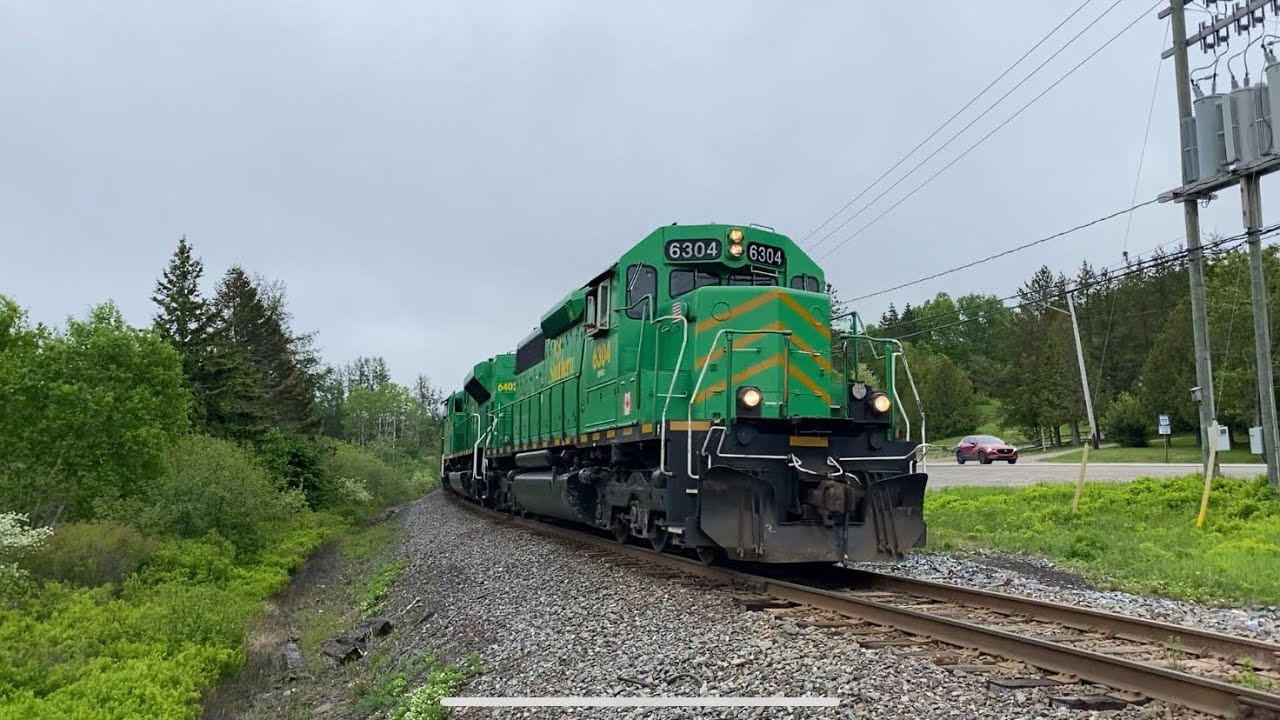 Around The Cruve! NBSR SD40-2 6304 leads NBSR 907 In Nerepis Headed For ...