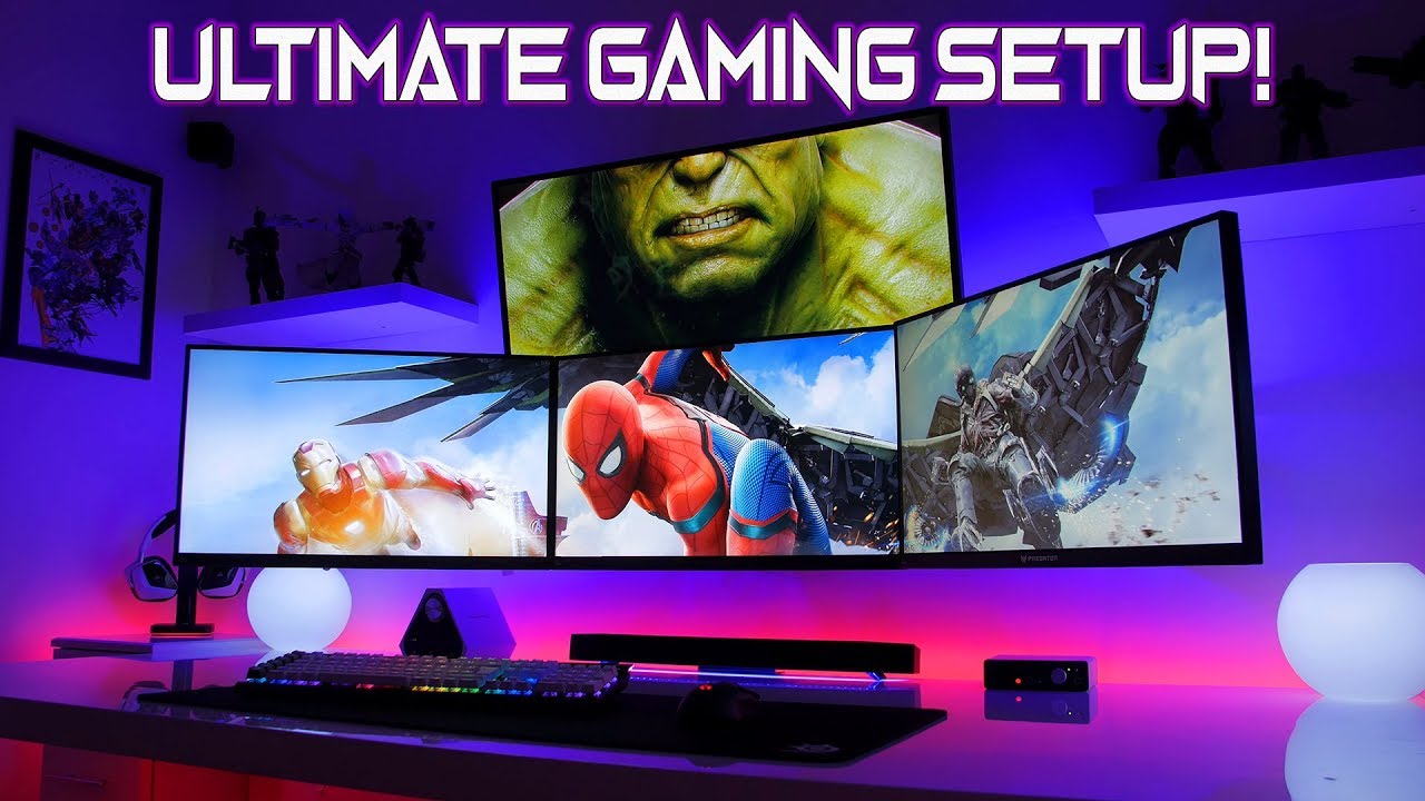 MY NEW ULTIMATE GAMING SETUP TOUR 2018 v2 - YouTube