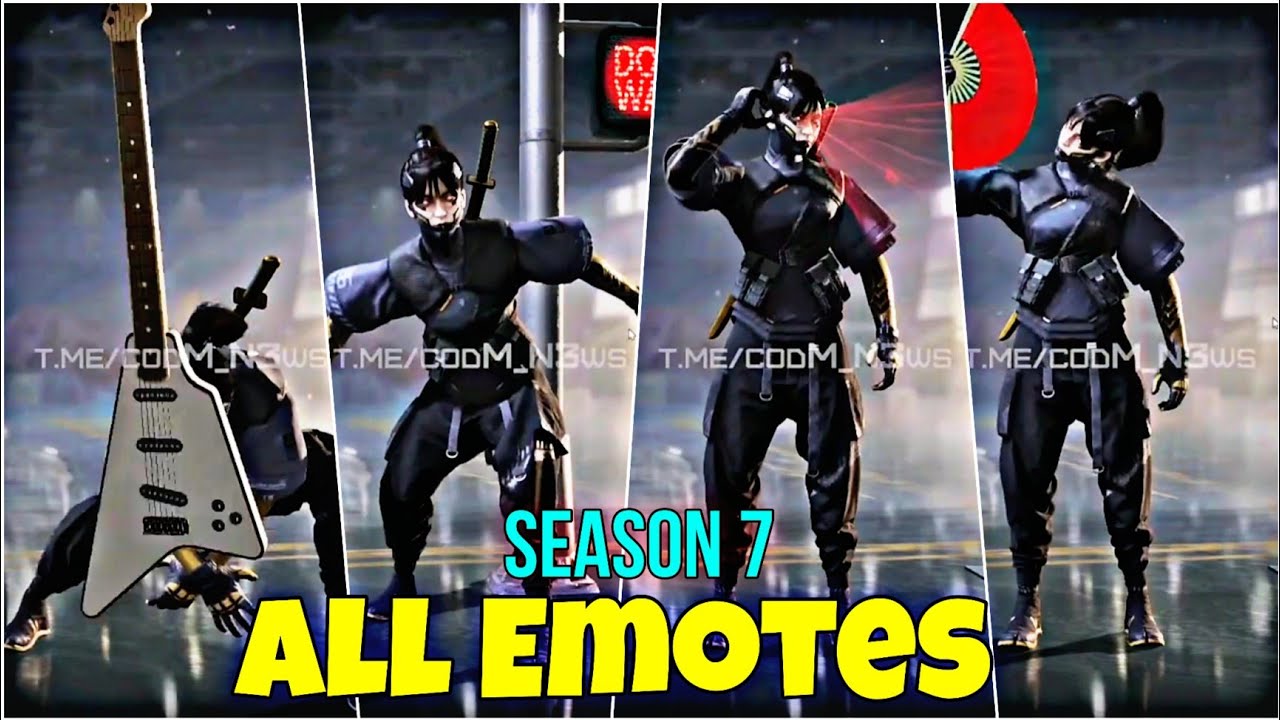 Call of Duty : Mobile Season 7 All Upcoming Emotes - YouTube