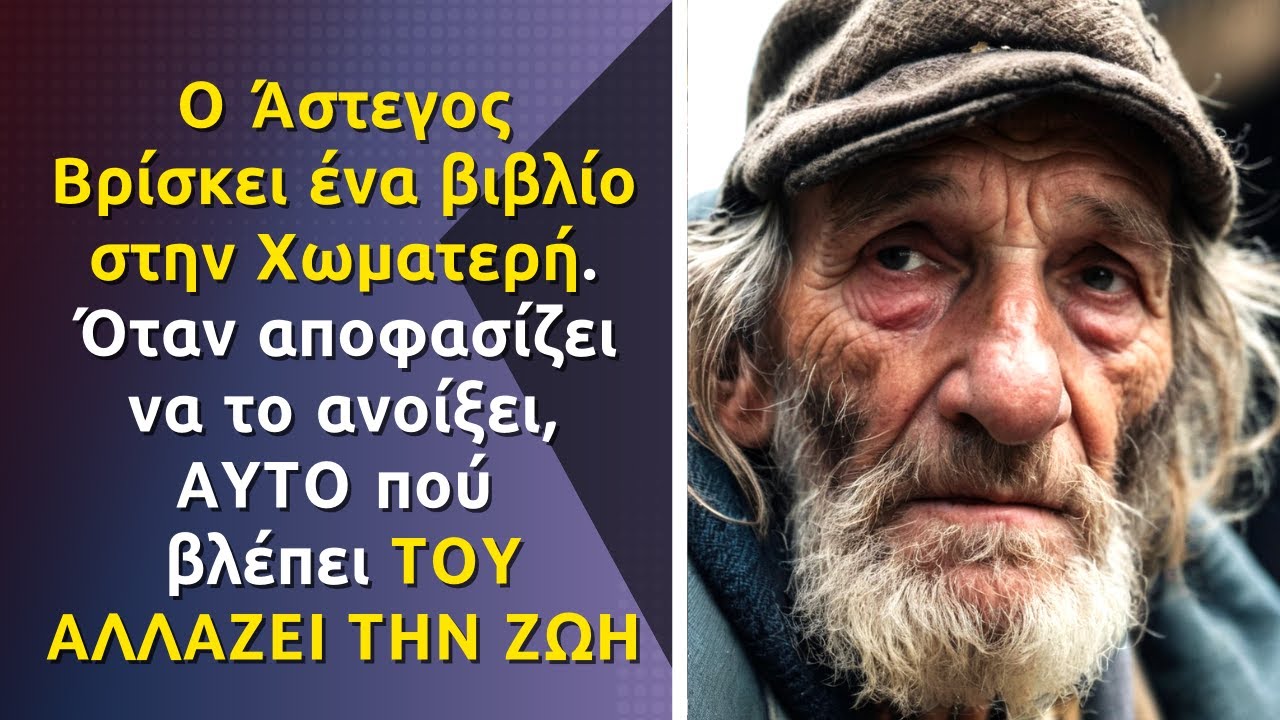 Ο Άστεγος βρήκε ένα Βιβλίο στην Χωματερή και όταν το άνοιξε, άλλαξε ΟΛΗ ...
