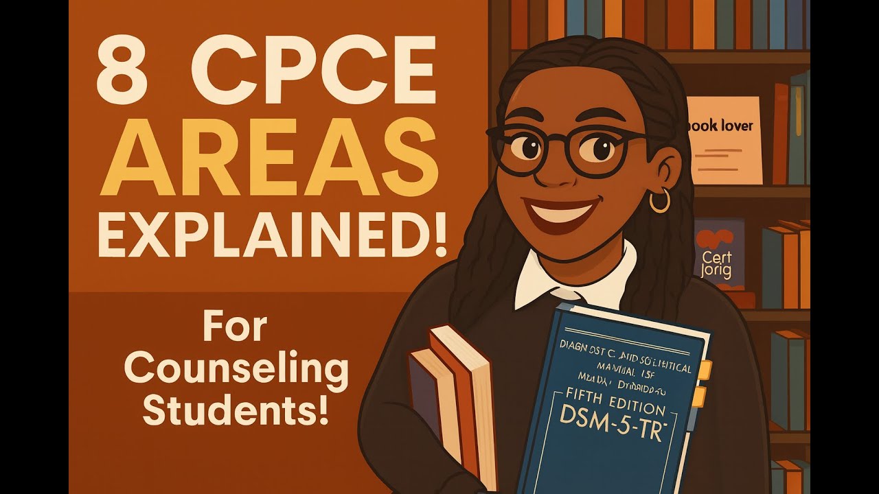 8 CACREP Areas for the CPCE— You need to know these to pass! - YouTube