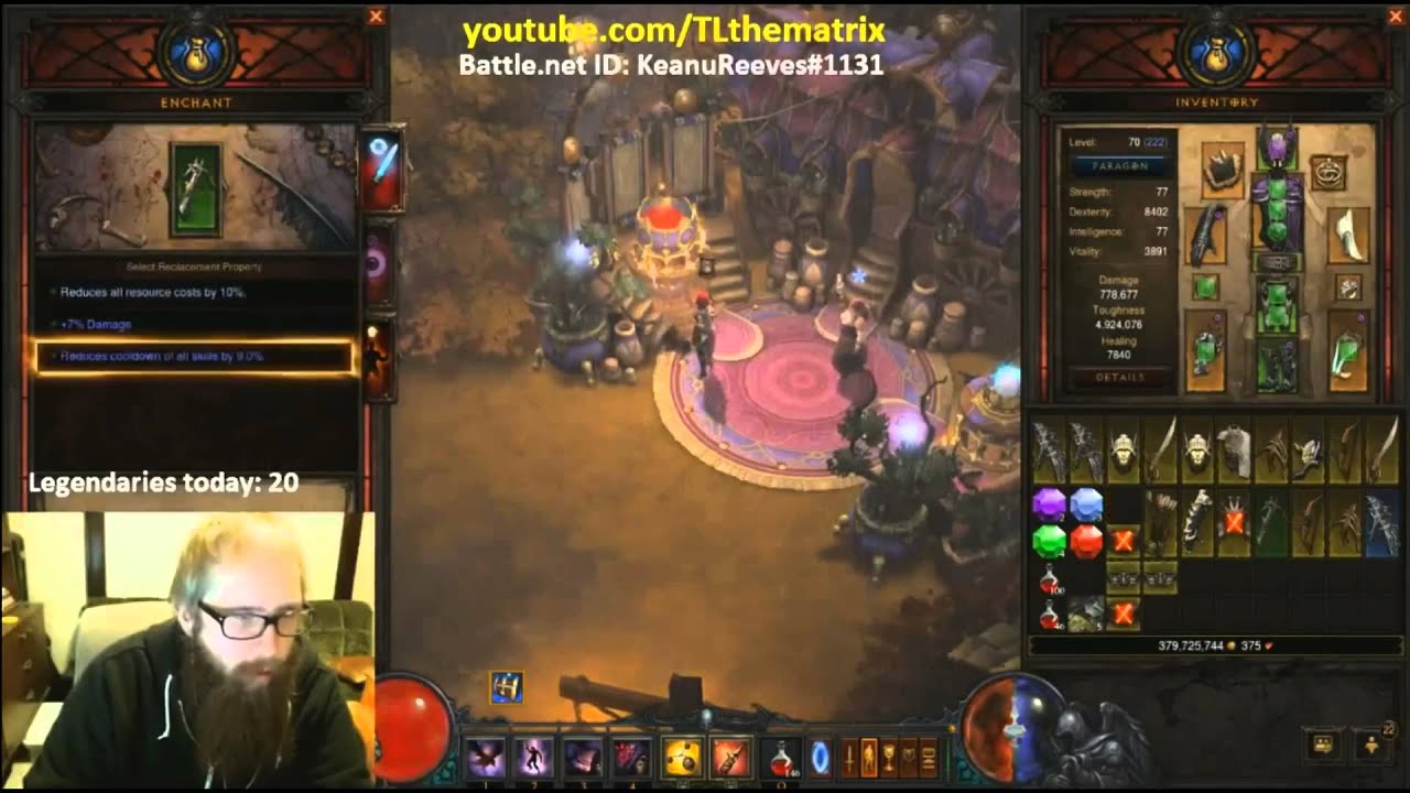 Diablo 3 Enchanting Disaster! - YouTube