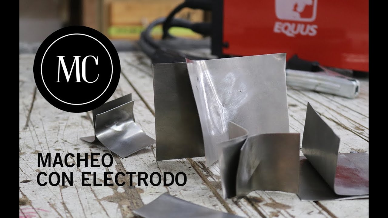 Macheo con electrodo. Como unir chapas finas con electrodo. - YouTube