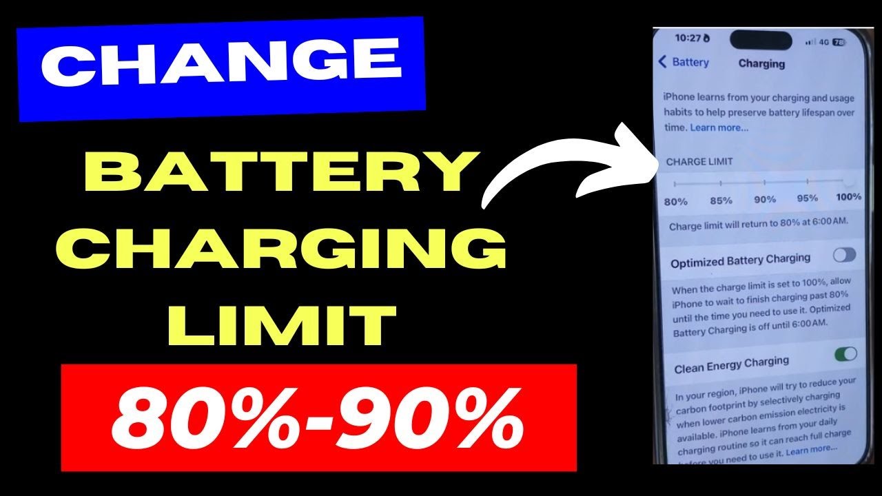 iPhone Battery charging limit changed - YouTube