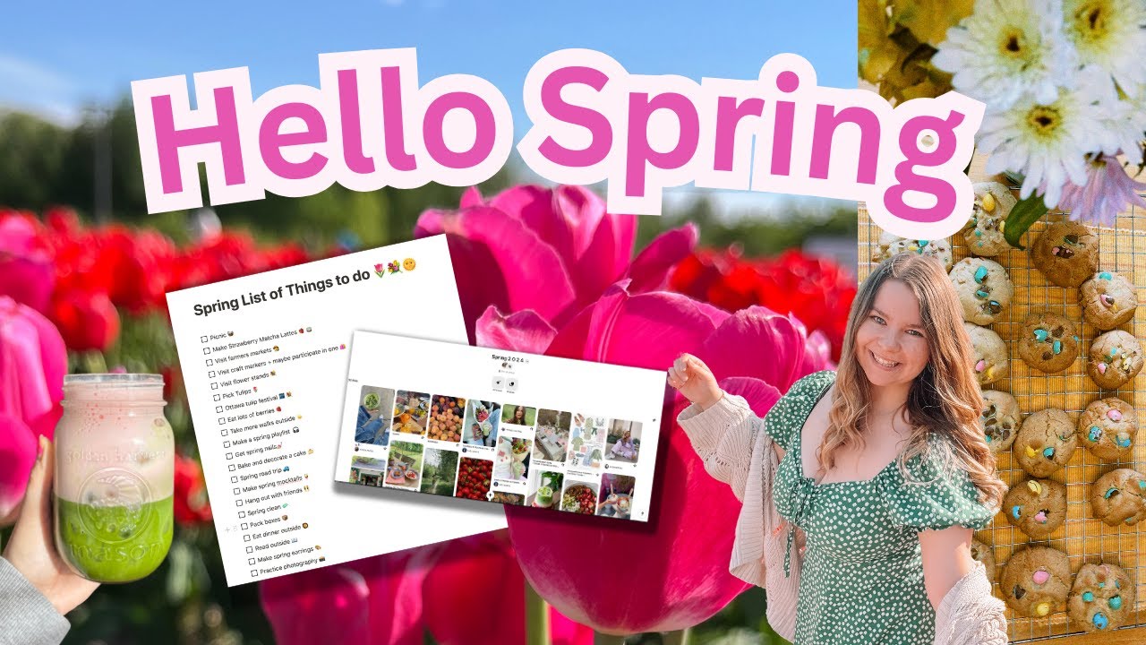 Welcome Spring 🌷 | How to celebrate spring: Mood board, bucket list ...