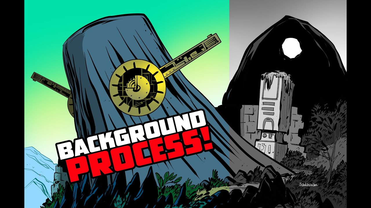 Background Drawing Process Using Photoshop - YouTube