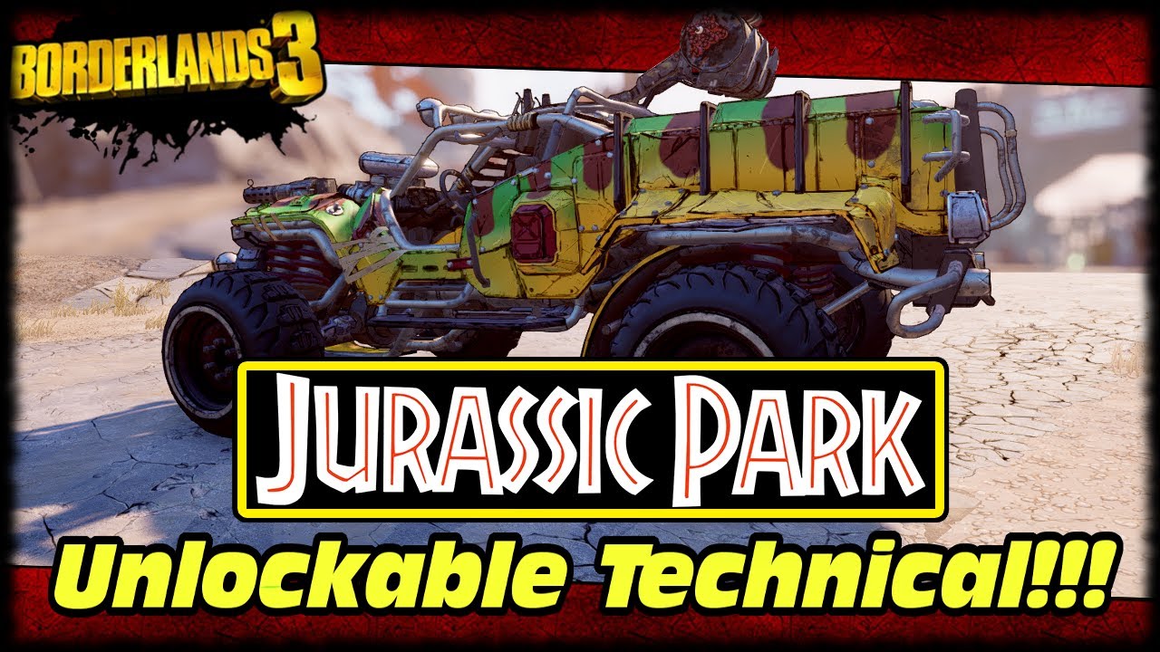 Borderlands 3 How To Unlock The Jurassic Park Easter Egg Technical!!! RARE SPAWN!!! - YouTube