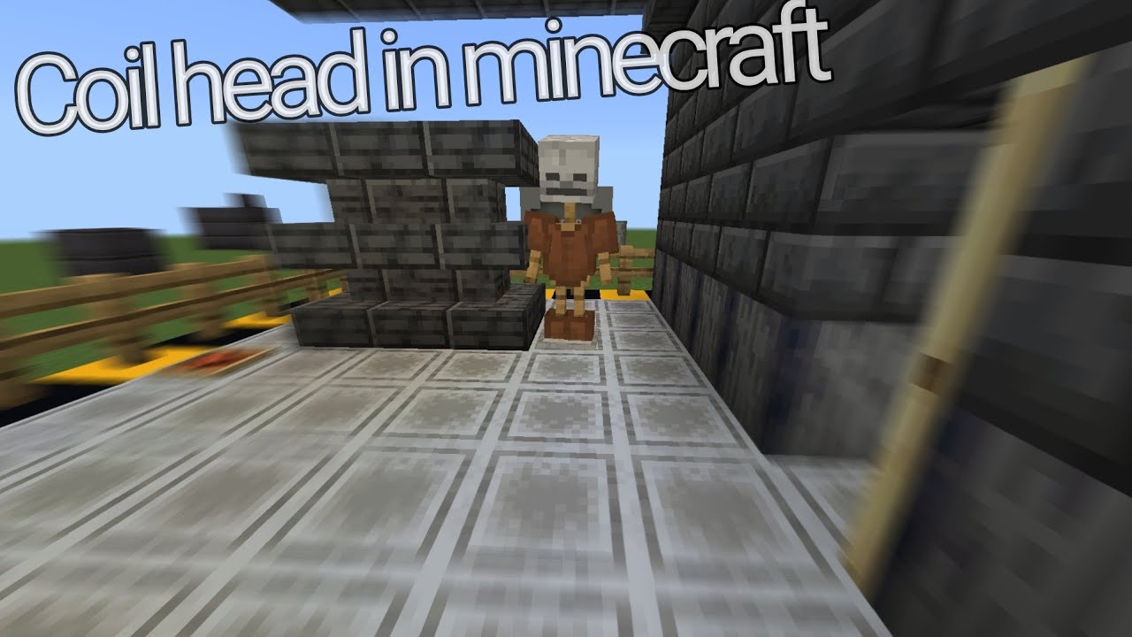 Coil head in minecraft bedrock/pe V3 - YouTube
