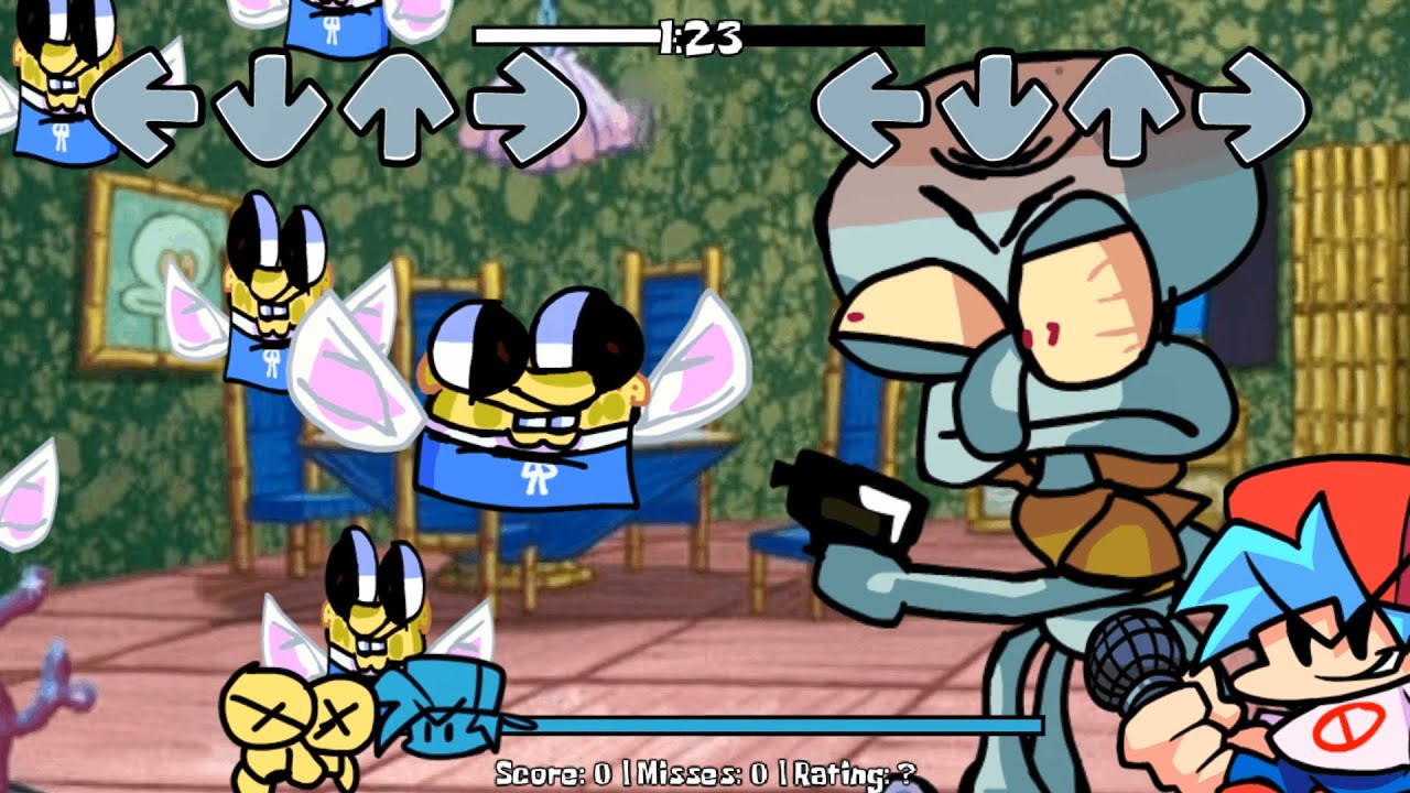 FNF: Nectar Funkin – VS Nectar Fly Spongebob + Cutscenes, 3 songs ...