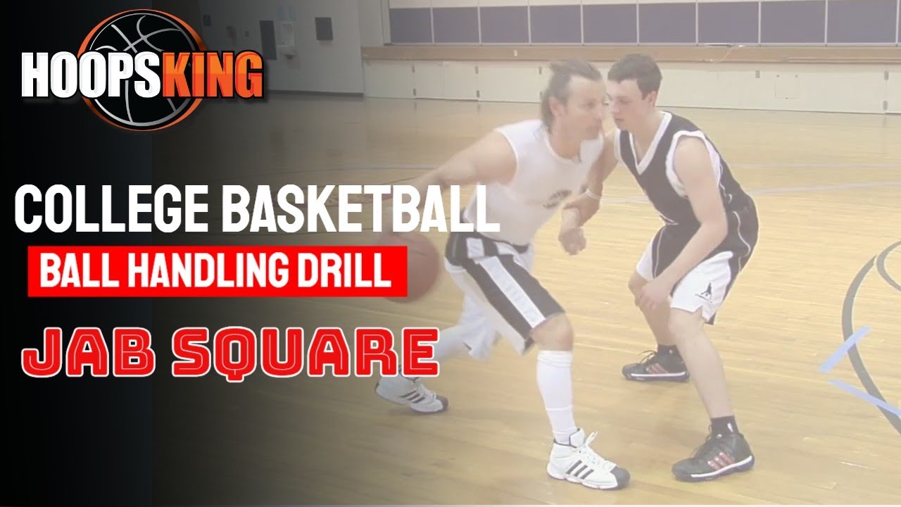 College Basketball Ball Handling Drill - Jab Square - YouTube